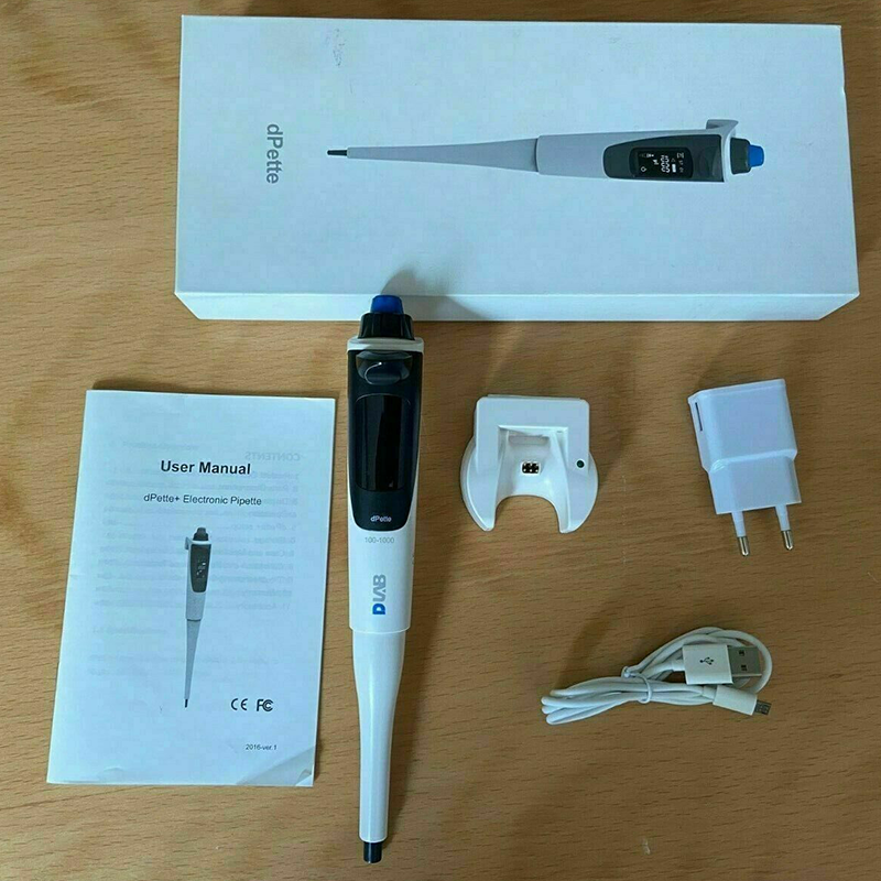 DLAB dPette⁺ Multi Fonksiyonel Otomatik Pipet 5-50 µL - Lab Merkezi